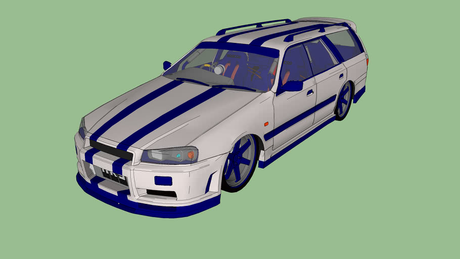 nissan stagea GTR 34 | 3D Warehouse