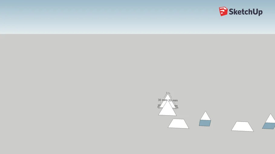 2 pieces Tetrahedron Pyramid Puzzle | 3D Warehouse