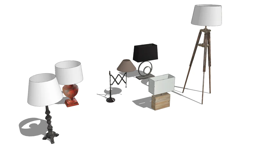 Collection of light holders | 3D Warehouse