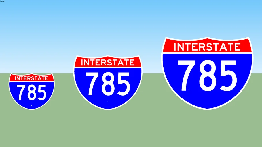 Interstate 785 Sign | 3D Warehouse