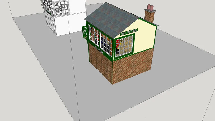 Signal Box (Miniature Lever Frame), 00, N & O scales. | 3D Warehouse