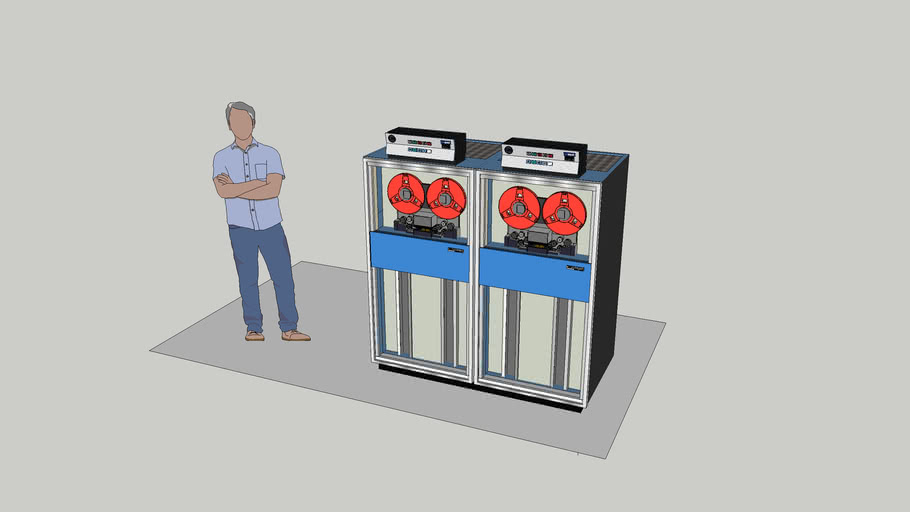 IBM 2402 DUAL MAGNETIC TAPE UNIT (1965) | 3D Warehouse