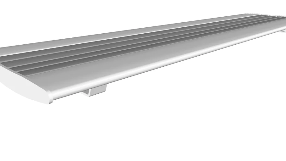 Allure Thermory 6' Flat Bench, Wall Mount | 3D Warehouse