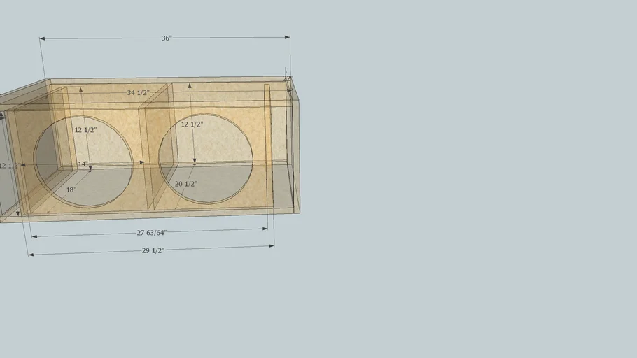 Ported Sub Box 2 12' Type 1 | 3D Warehouse