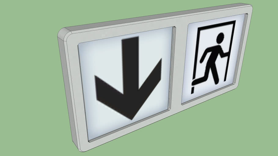 Portal Test Chamber Exit Sign | 3D Warehouse