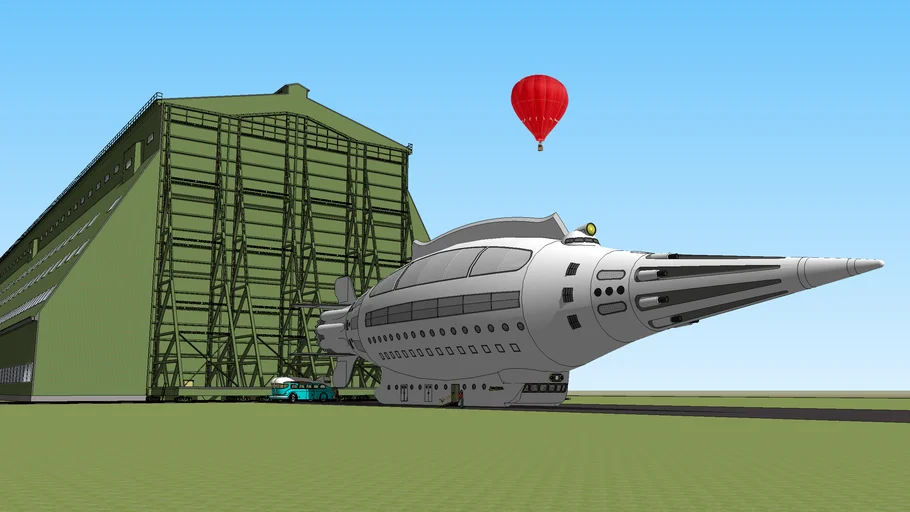 Mongo Express Space Liner at Cardington Airfield, Bedfordshire | 3D ...