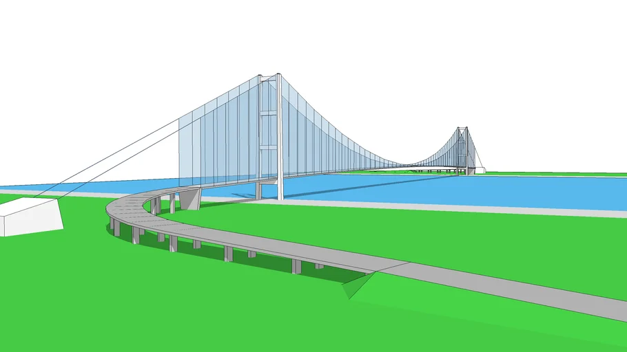 Suspension Bridge with side to SIDE | 3D Warehouse