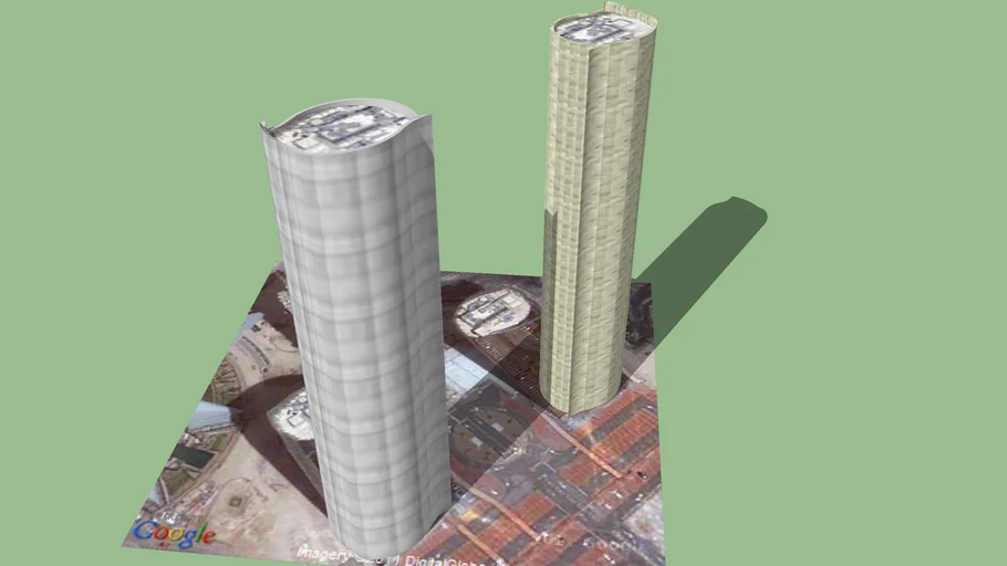 Gold & Silver Towers | 3D Warehouse