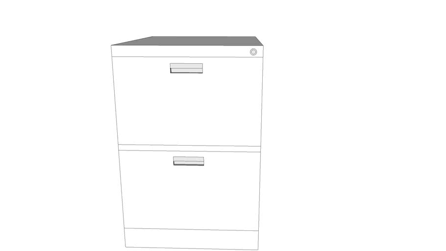2 drawer office lateral cabinet | 3D Warehouse