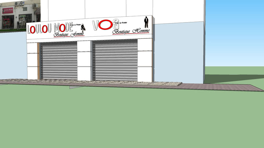 façade BOUTIQUE | 3D Warehouse