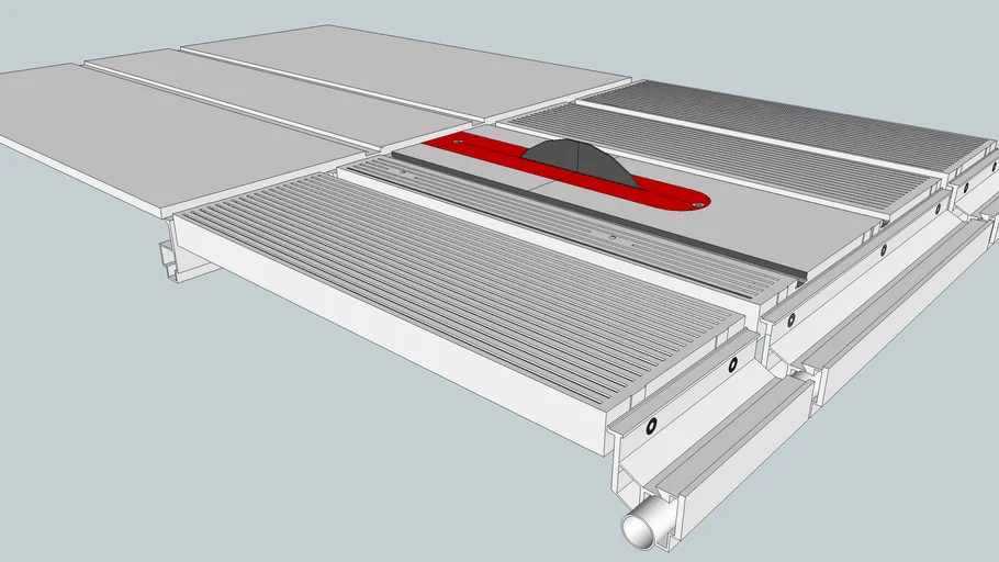 Shopsmith Main Table with Outfeed Table | 3D Warehouse