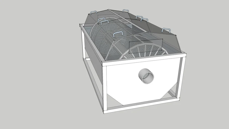 filtro tambor microstrainer hydrotech | 3D Warehouse
