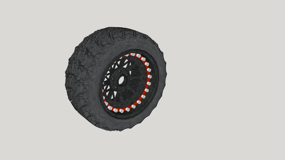 Beadlock style steel rim 4x4 | 3D Warehouse