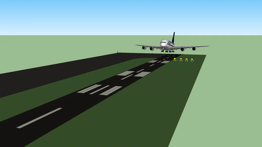 lufthansa a380 emergency landing | 3D Warehouse