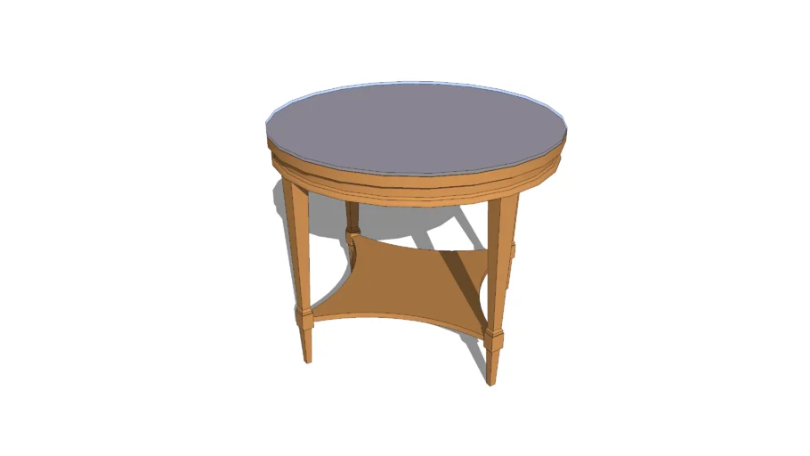 Round End Table | 3D Warehouse