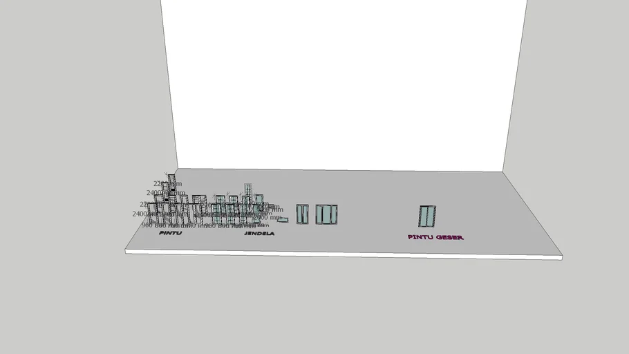 PINTU UPVC | 3D Warehouse