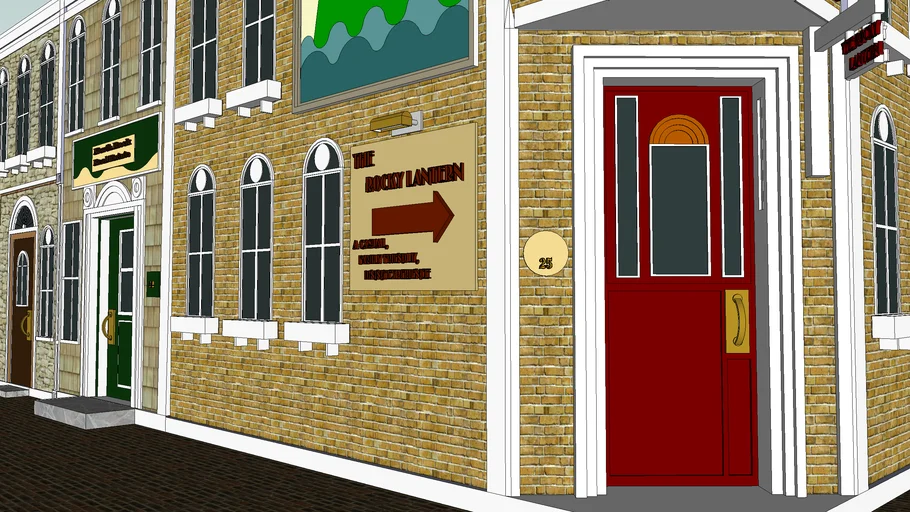 DOWN TOWN NORTH ROCK SHOPS | 3D Warehouse