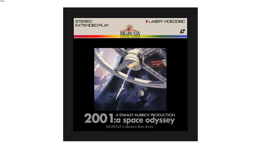 Framed 2001: A Space Odyssey Laserdisc Cover | 3D Warehouse