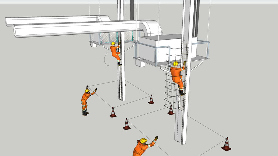 Safety ladder | 3D Warehouse