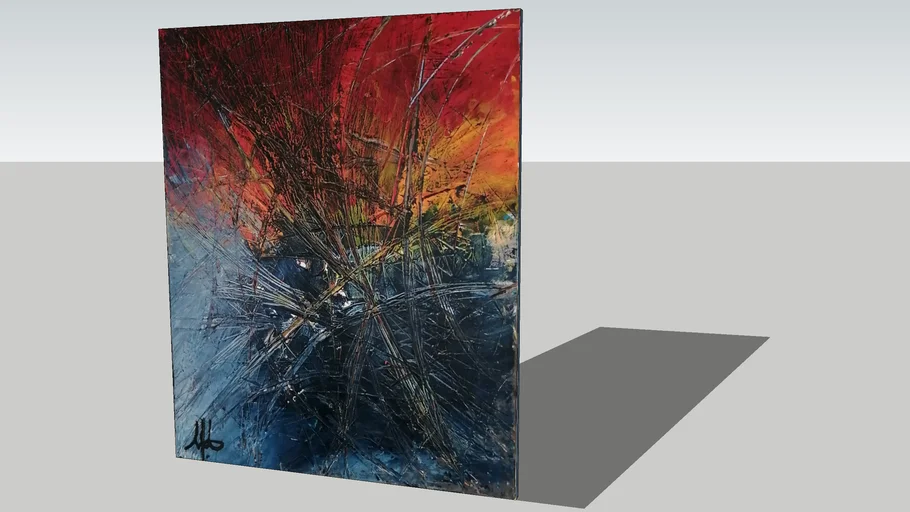 ART ABSTRAIT _ PEINTURE 2 SUR TOILE DE SANDRINE DREANO SANDREA | 3D ...
