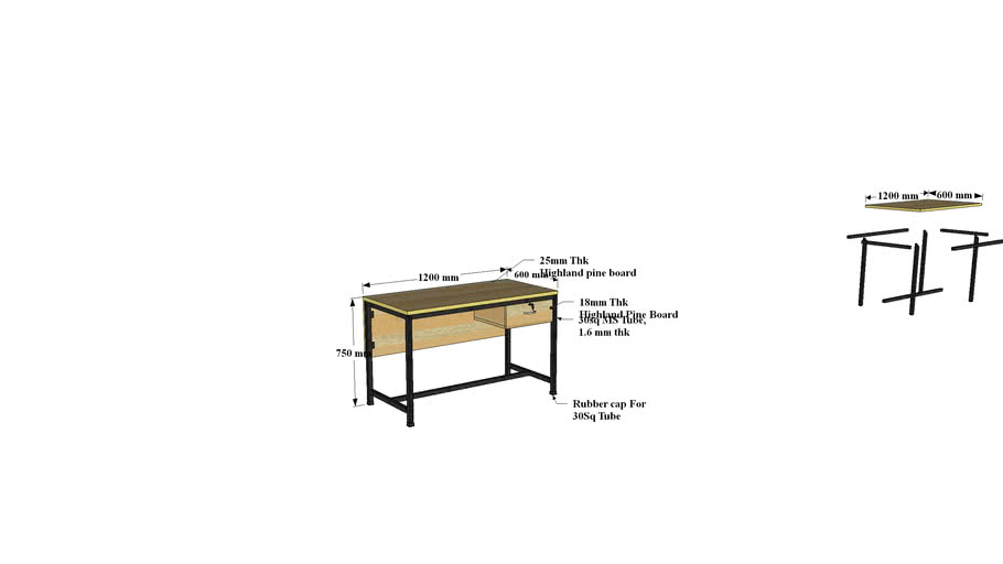Security Table 3D Warehouse