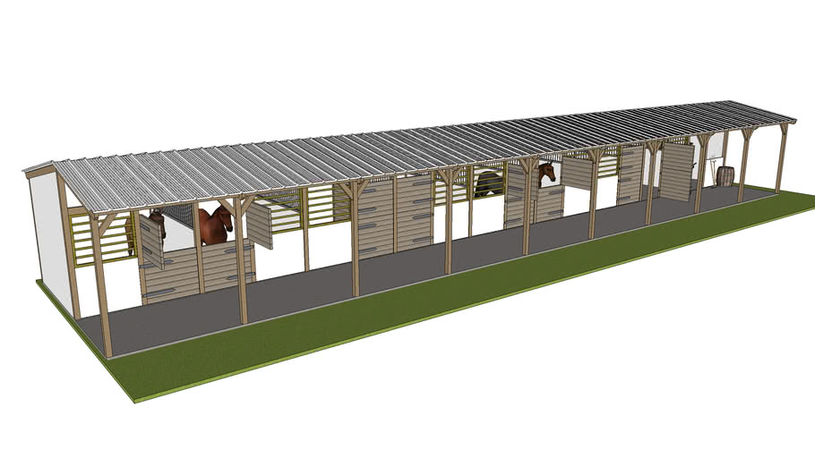 Estábulo Cavalos | 3D Warehouse