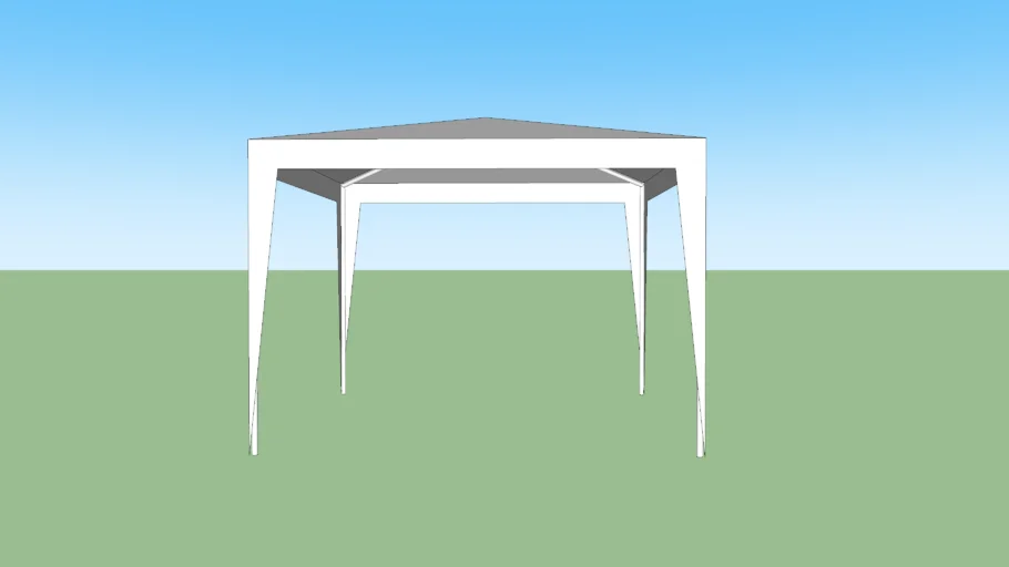 Tenda quadrada branca 3x3 m. | 3D Warehouse