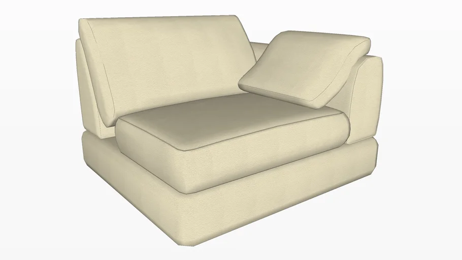 Natuzzi Diagonal Sofa 2375 282 | 3D Warehouse