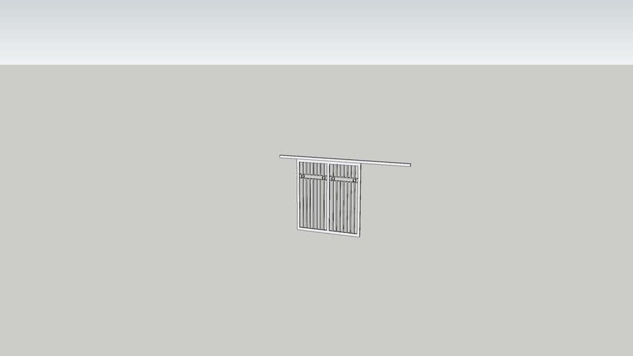 2000x2200 sliding gate | 3D Warehouse
