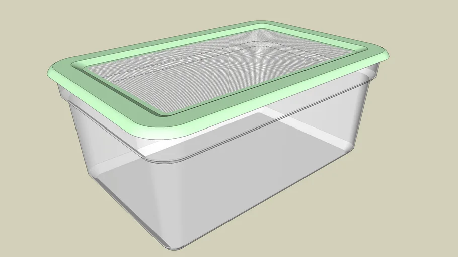 Bin cage- 54qt | 3D Warehouse