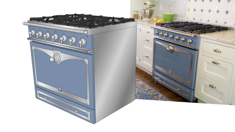 la cornue 90 albertine - standing stove | 3D Warehouse