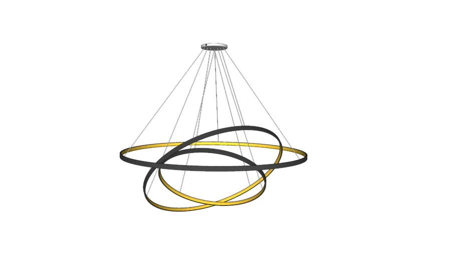 LUSTRE PENDENTE RING LIGHT | 3D Warehouse