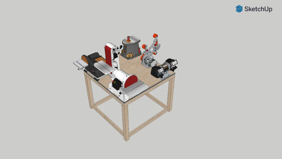 Sanding grinding station | 3D Warehouse