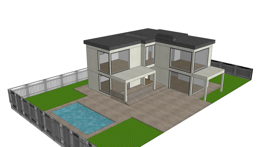 MODERN HOUSE - BASED ON 1978 FLOORPLAN | 3D Warehouse