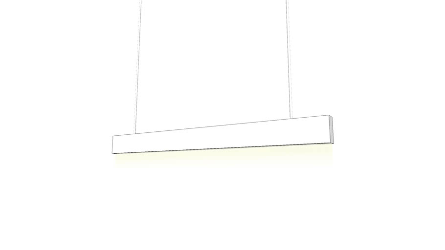 Lighting - White Linear Light 1200W | 3D Warehouse