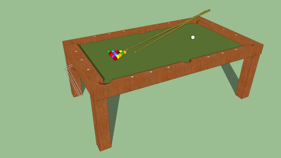 Table de billard (Pool table) | 3D Warehouse