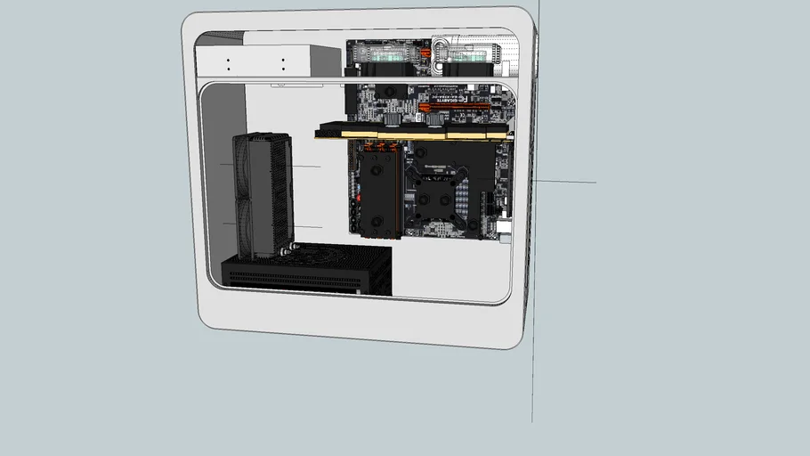 My own Watercooled Power Mac G5 Case Mod | 3D Warehouse