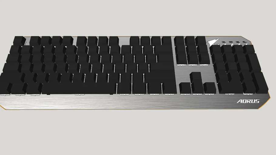 AORUS Gaming Keyboard K7 RGB off | 3D Warehouse