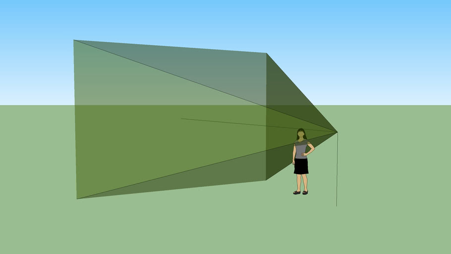SketchUp Position Camera Field of View for 19' Monitor at 35 Degrees ...
