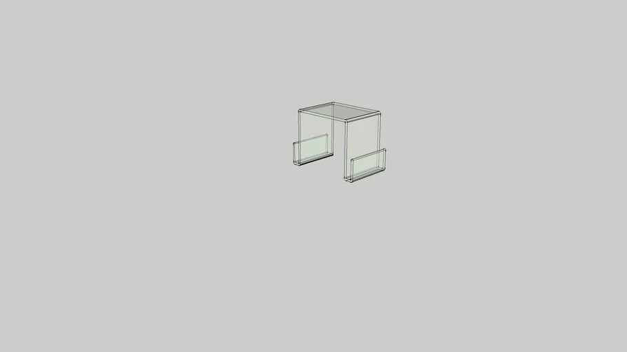Designed desk transparent | 3D Warehouse
