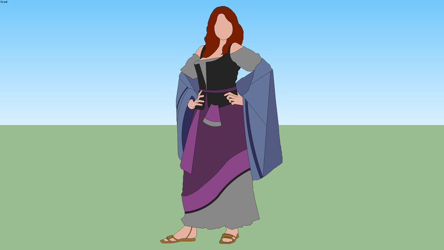 People_2D_Fantasy_Inkeeper | 3D Warehouse