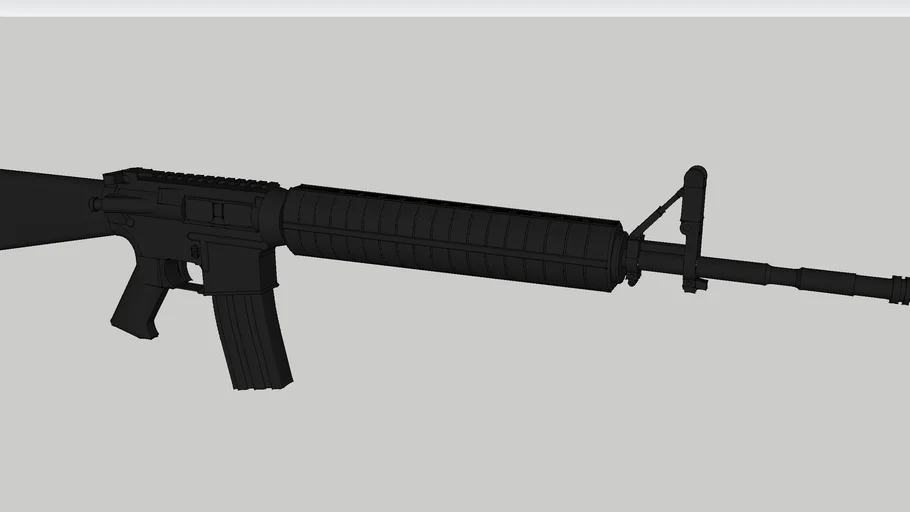 arma larga m16 | 3D Warehouse