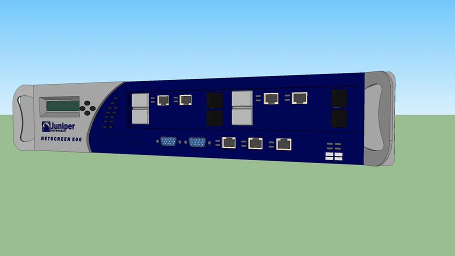 Juniper NetScreen 500 Firewall (NS-500ES-FE1-AC) | 3D Warehouse