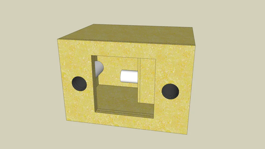Aperiodic Bi-Chamber (ABC) Box for a Kicker L7 12' | 3D Warehouse