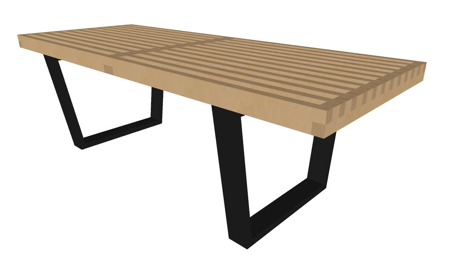 Nelson Bench 48'' | 3D Warehouse