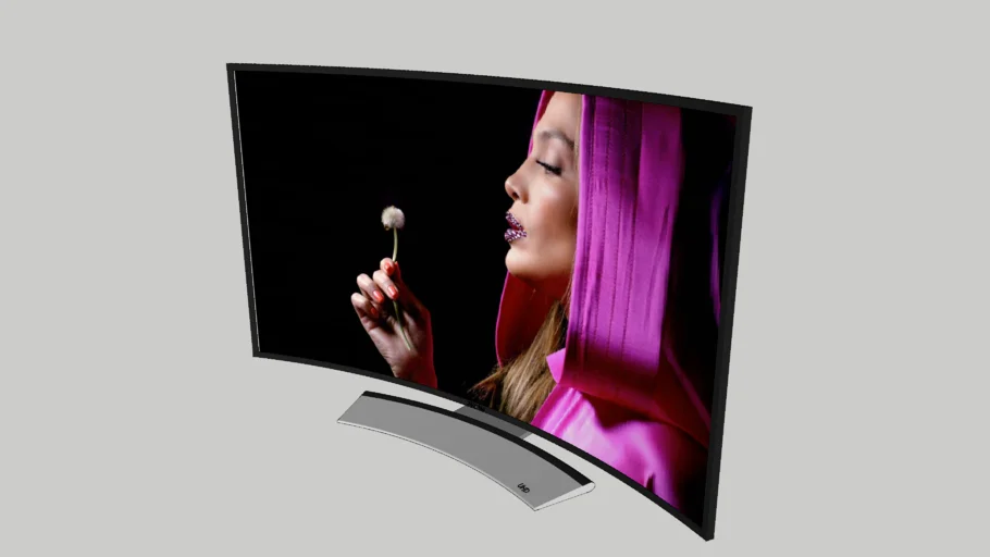 curved led tv samsung | 3D Warehouse