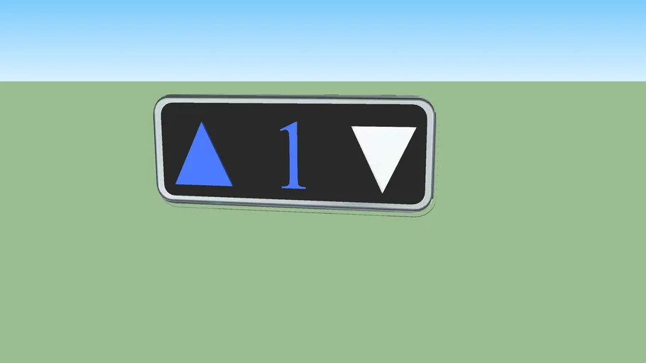 Elevator Hall Lantern with LCD floor indicator | 3D Warehouse