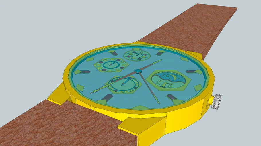 TLD Watch Co. Glen Chrono Moon Phase | 3D Warehouse