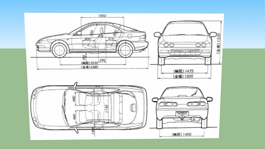Acura Integra Blueprint | 3D Warehouse