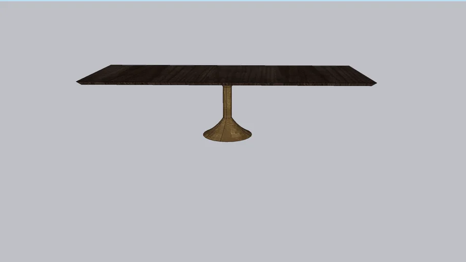 RH aero wood rectangular dining table.skp | 3D Warehouse